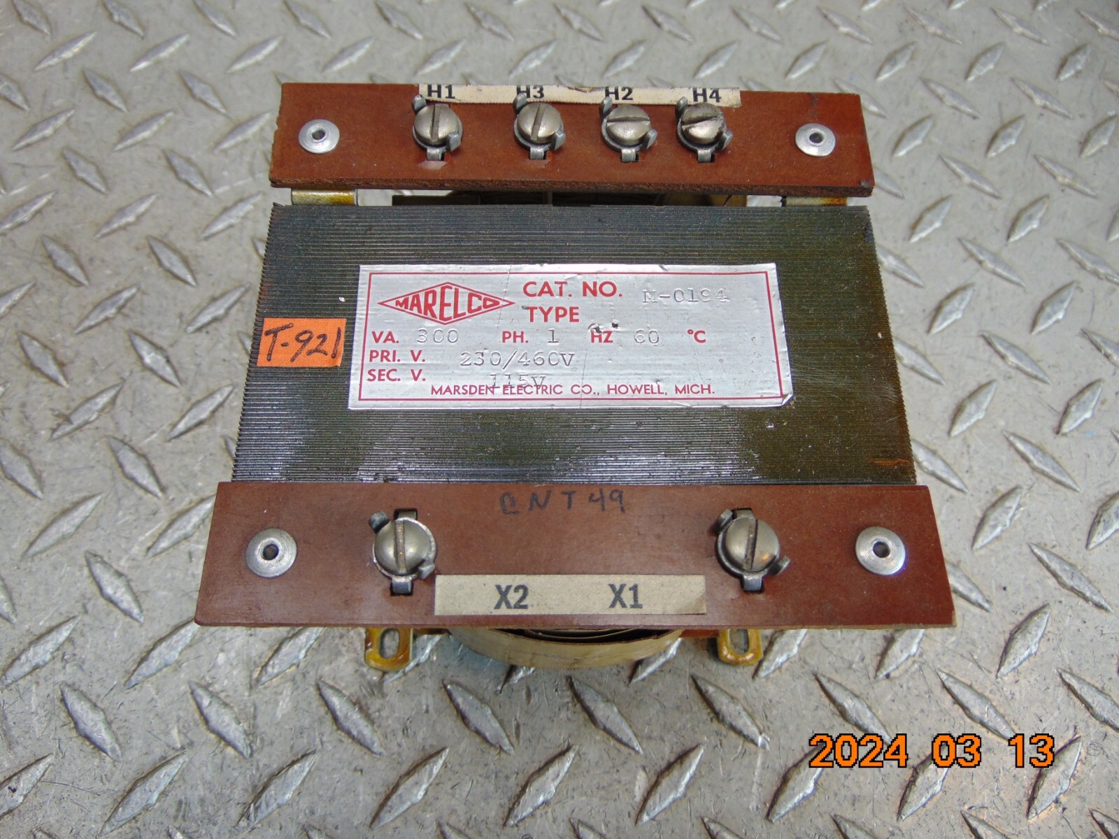 MARELCO M-0194 300VA 1-PHASE TRANSFORMER PRI: 230/460V SEC: 115V | eBay