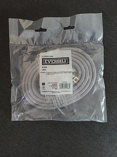 Everbuilt 6 Ft Dryer Cord 30-Amp 3-Wire M934 Model#: 61251HD Brand New ...