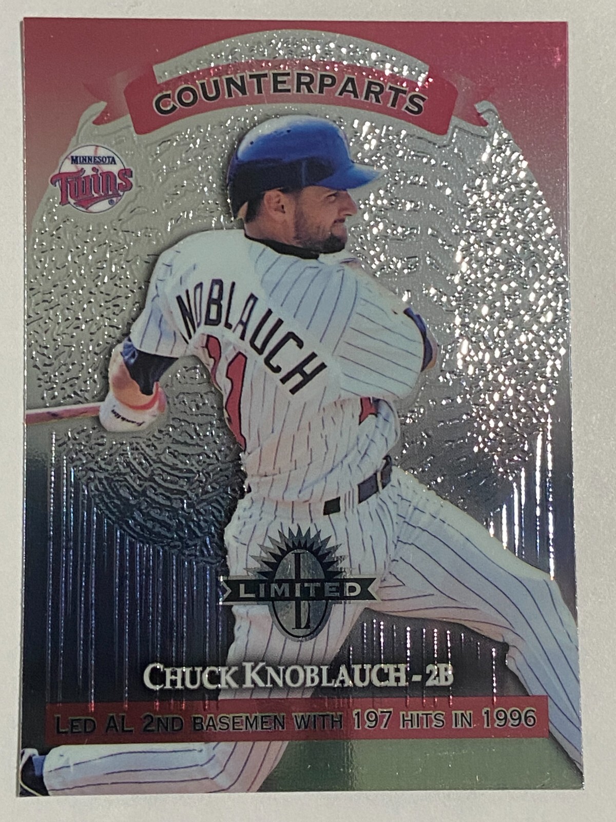 1997 Donruss #12 Chuck Knoblauch Minnesota Twins Counterparts Ray ...