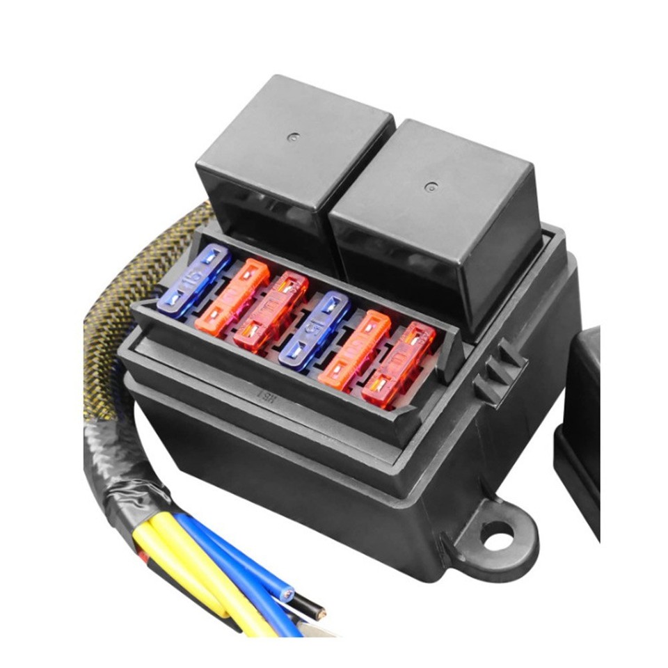 Pre-wired Electrical Module Fuse Relay Box Pre-wired Setup Includes 2 ...