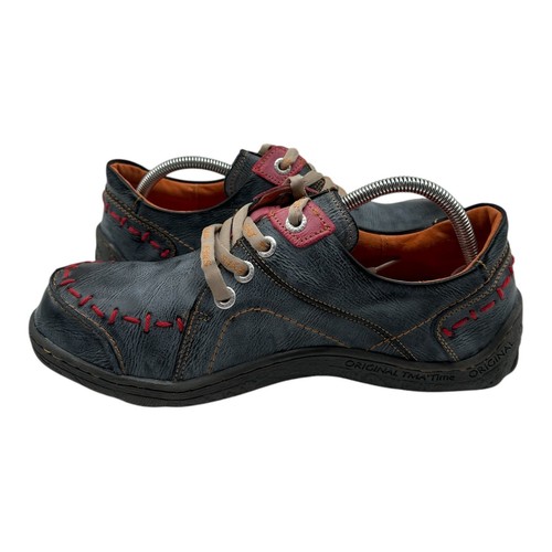 TMA Times Eyes Shoes Womens Size US 12 EU 44 Navy Blue Air Step Walking ...