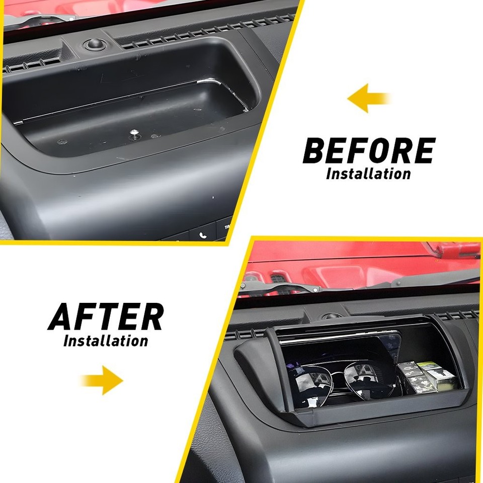 ABS Console Storage Box For Jeep Dashboard Wrangler&Unlimited JK 2011 ...