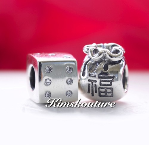 Pandora Gift Set 2 Charms Lucky Dice 790116,Chinese Money Bag Hong Bao ...
