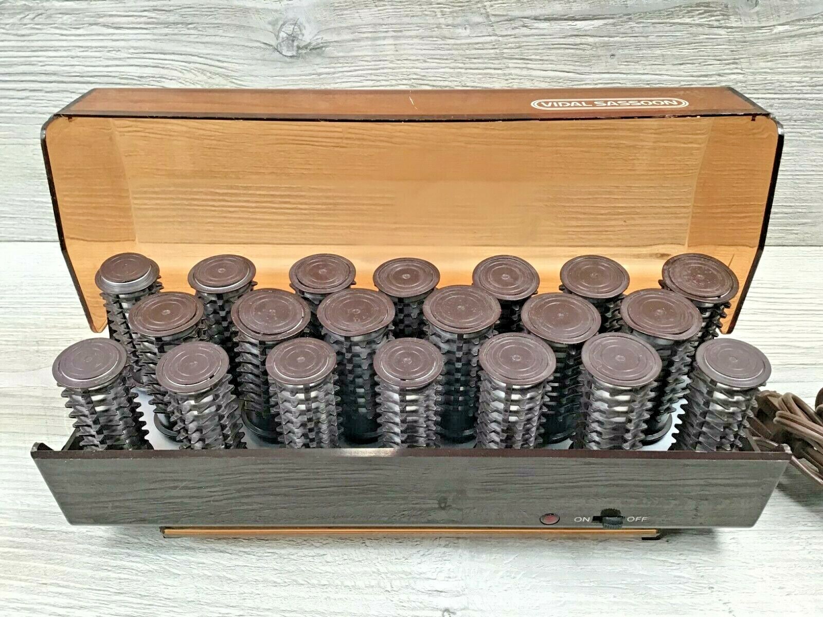 Vintage Vidal Sassoon Hairsetter Type H01 Hot Rollers Set w/Clips ...