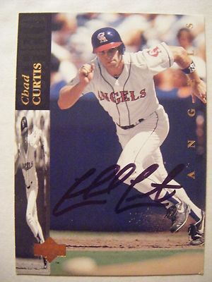 CHAD CURTIS signed ANGELS 1994 Upper Deck baseball card AUTO ...