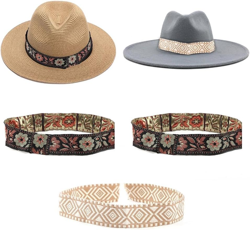 3Styles Cowboy Western Hat Band Hat Bands for Cowboy Cowgirl Hats ...