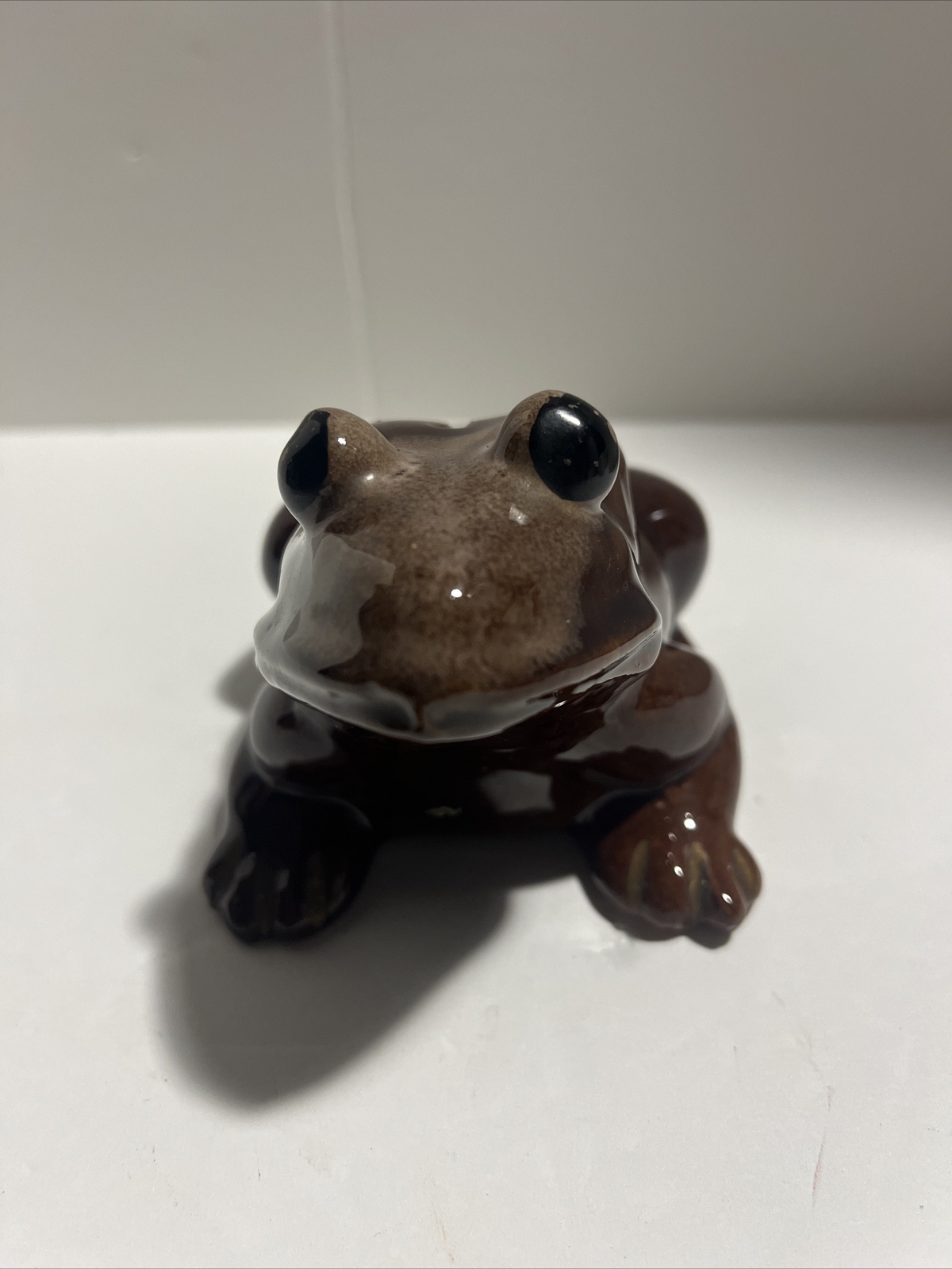 VINTAGE RETRO 60's GLAZED CERAMIC FROG BANK MADE IN JAPAN MID CENTURY ...
