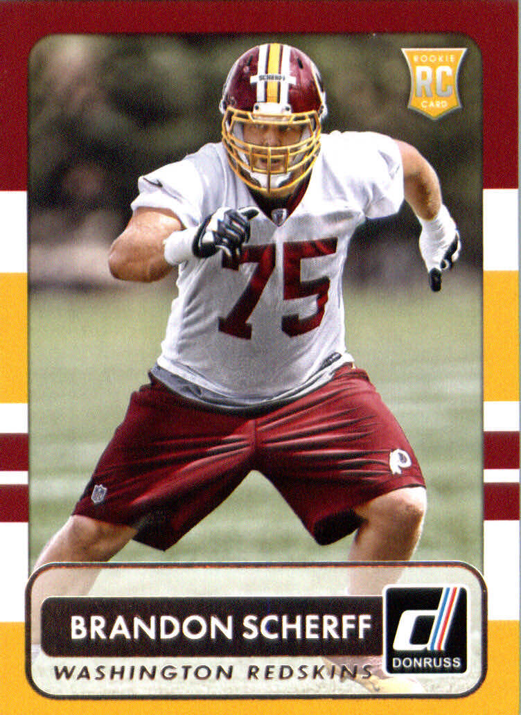2015 Donruss #197 Brandon Scherff RC Rookie Redskins | eBay