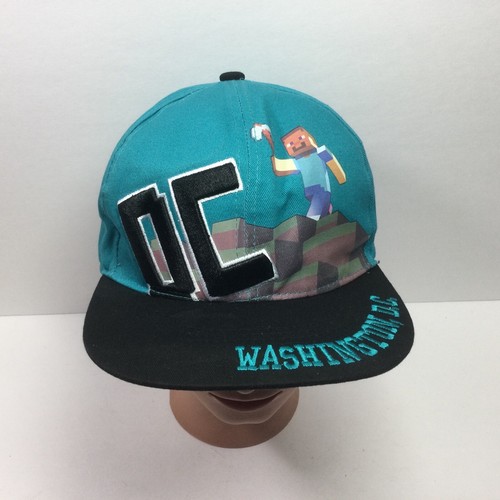 Minecraft DC Going Hat Turquoise Washington DC Trucker SnapBack Cap StreetWear | eBay