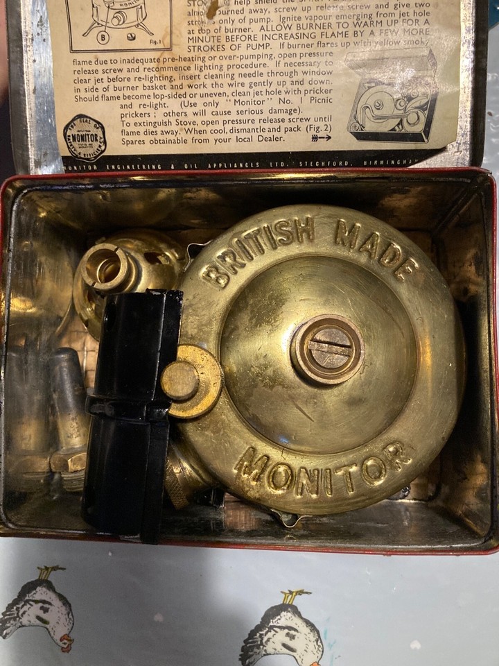 Vintage MONITOR Touring Stove Paraffin Cooker in Tin British Made | eBay