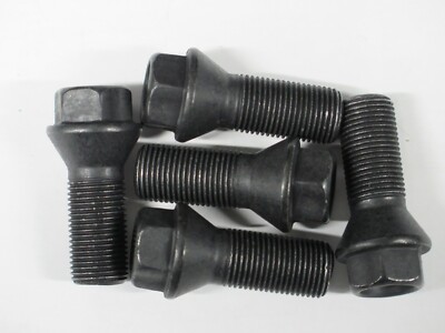 OEM MINI Cooper Wheel Lugs Bolts Black 36136890324 Pack of 5 Size ...