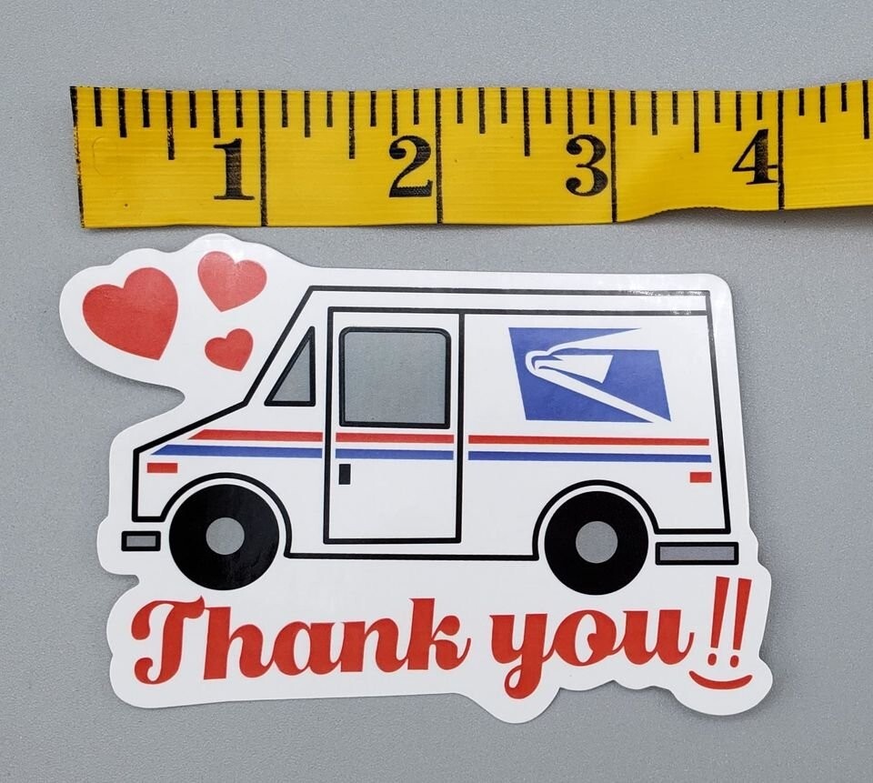 Thank You USPS Mail Carriers Post Office Mail Box Vinyl Appreciation ...