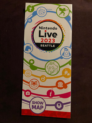 Pax West Nintendo Live 2023 SEATTLE Super Mario Bros Show Map | eBay