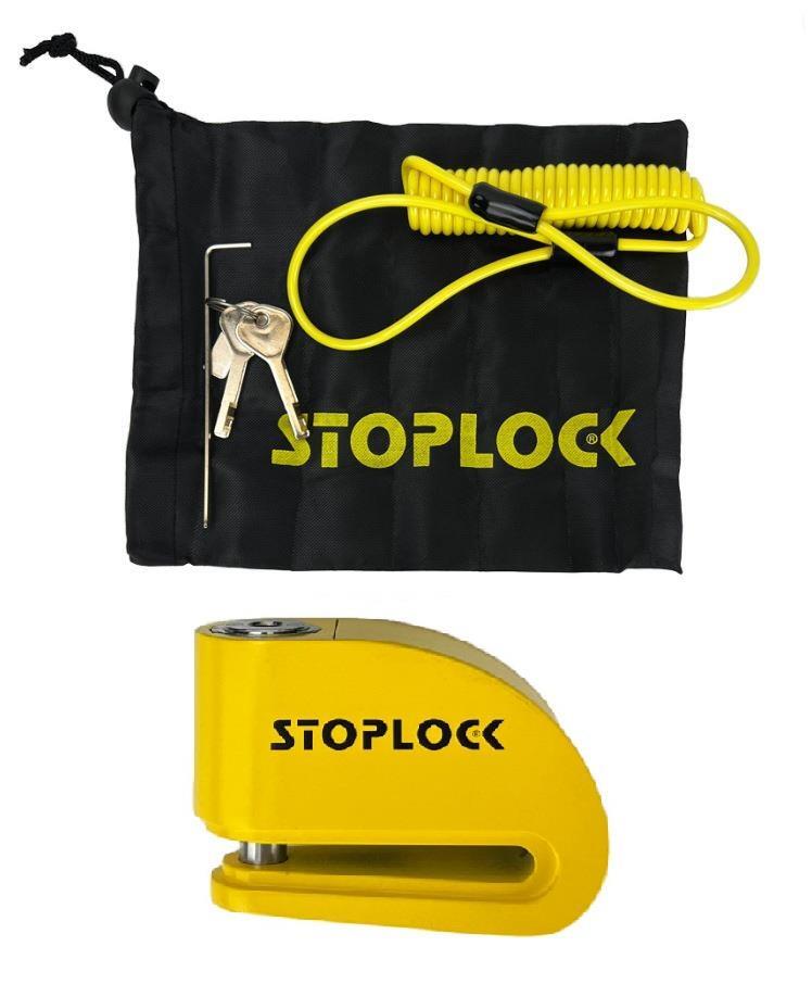 Stoplock High Security Alarm Motorbike Scooter Brake Disc Lock Motorbike V | eBay UK