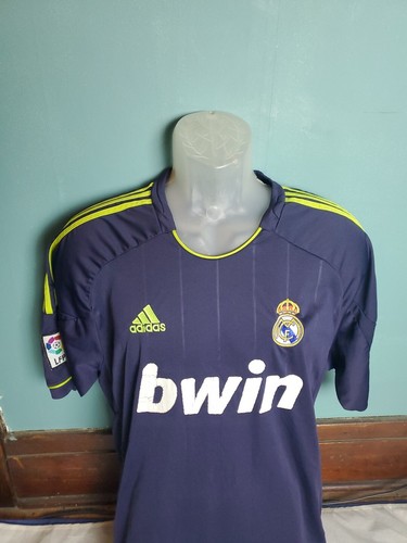 Adidas Real Madrid BWIN Soccer #8 Jersey LFP Blue Men's Size Large L ...