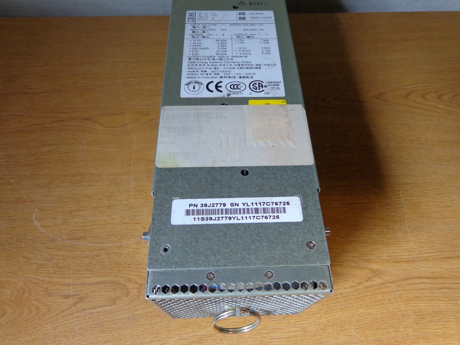 IBM 7888-9117 / 97P5676 / 39J2779 1400W P SERIES POWER SUPPLY AWF-11DC ...