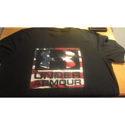 Under Armour American Flag Logo Shirt - M | eBay