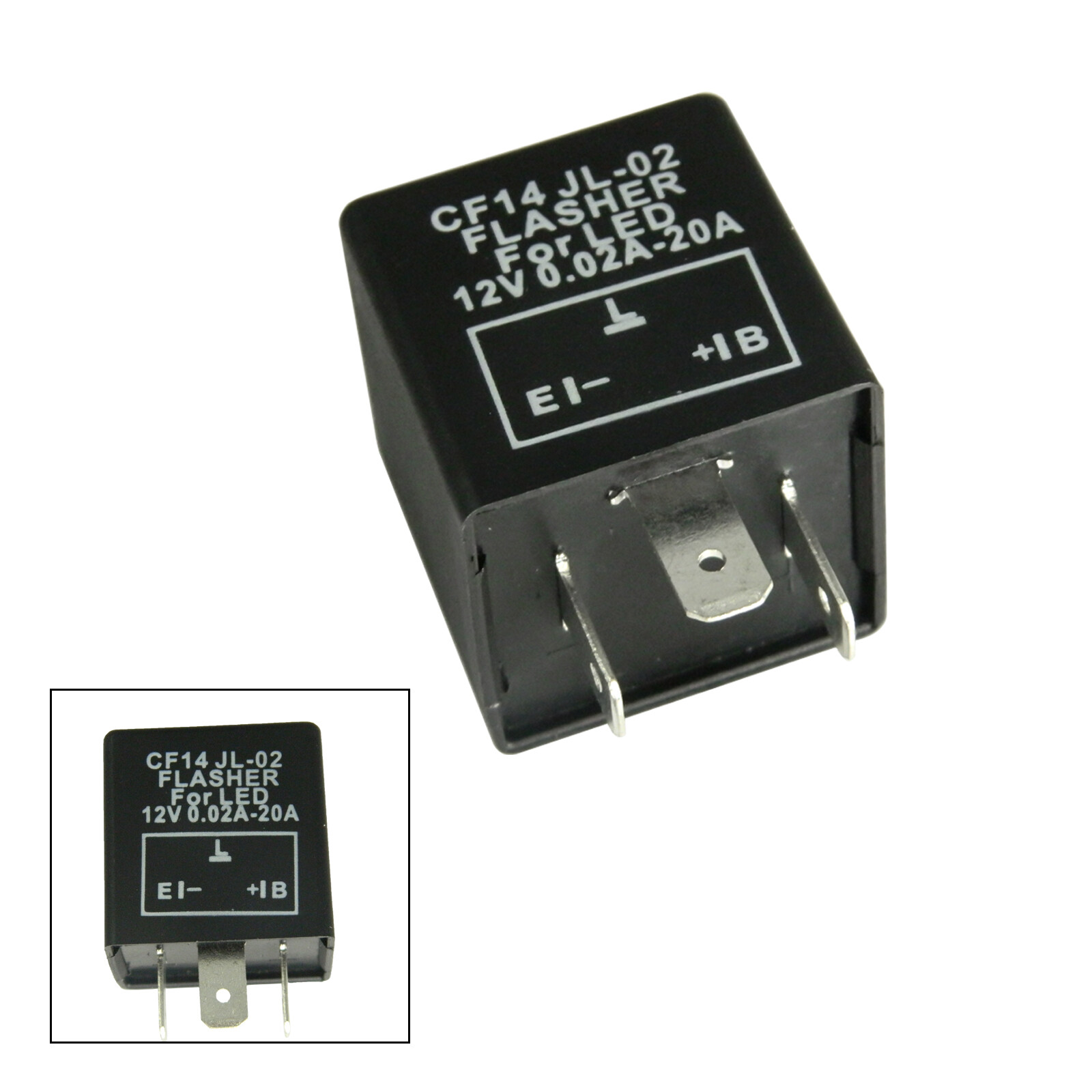 3-Pin CF14 CF-14 JL-02 EP35 LED Flasher Relay Fix For Turn Signal Hyper ...