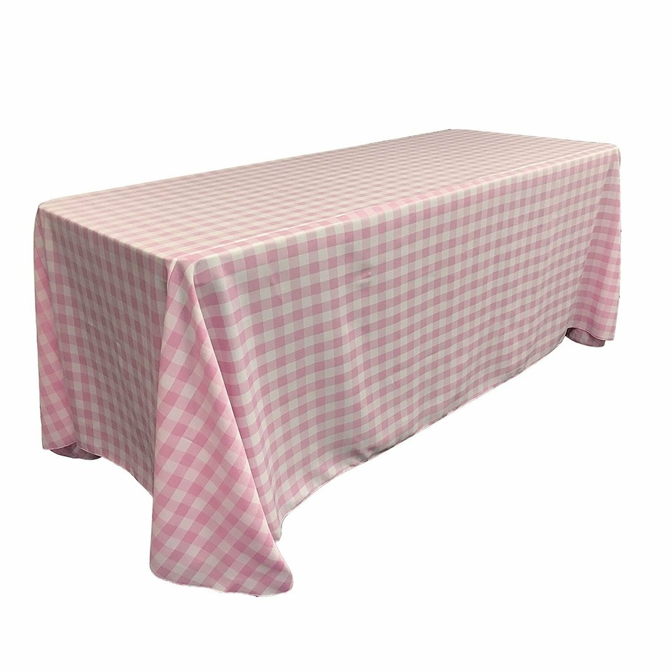 Tablecloth Rectangular Chekered 90x108 Inch By Broward Linens (Variety ...
