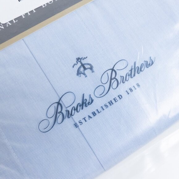 Brooks Brothers Boxers Traditional Fit Light Blue Cotton Shorts Size 46 ...