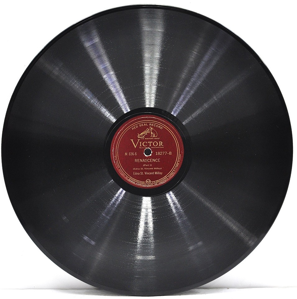 EDNA ST. VINCENT MILLAY "In Reading From Her Poems" 78RPM 12" 4 Disc ...