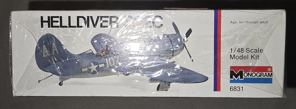 Monogram Helldiver SB2C 1/48 Scale Model Kit NEW IN BOX rare vintage ...