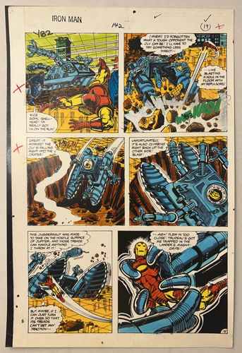 Iron Man #142 (1981) Original Comic Art Color Guide pg. 19 JR JR ...