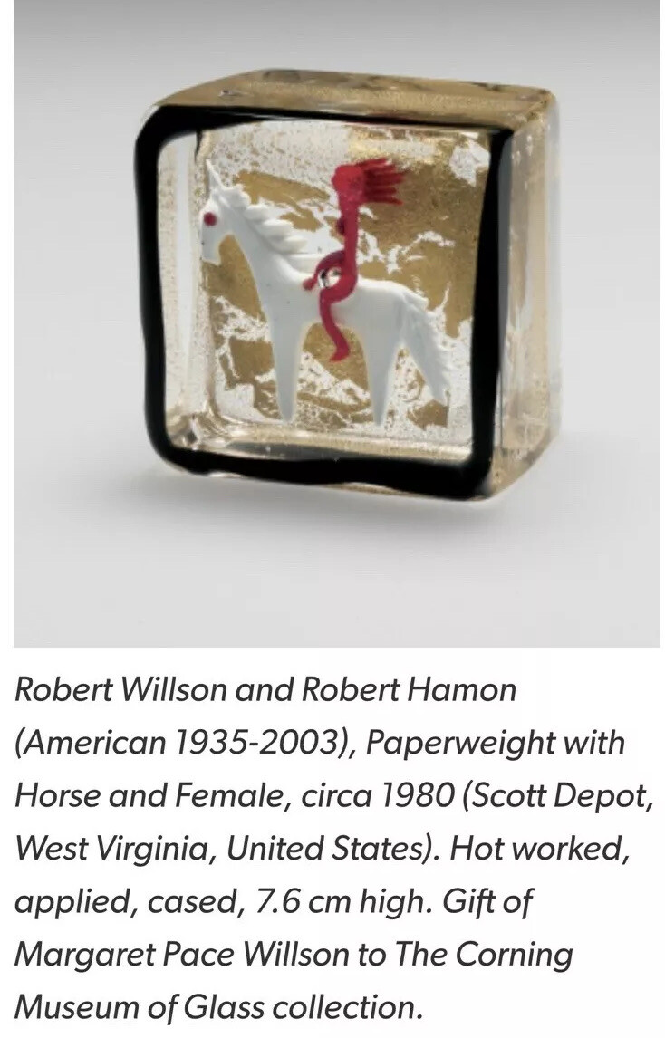 MCM Glass Sculpture Robert Willson worked w Barbini Murano also by ...