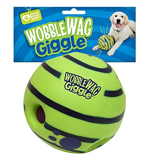 Wobble Wag Giggle Ball, Interactive Dog Toy, Fun Giggle Sounds When ...