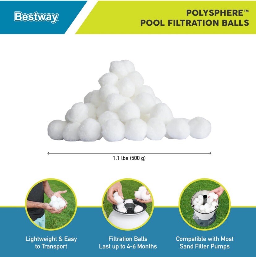 Polysphere Pool Filtration Balls for Above Ground Pools Water Cleaning ...