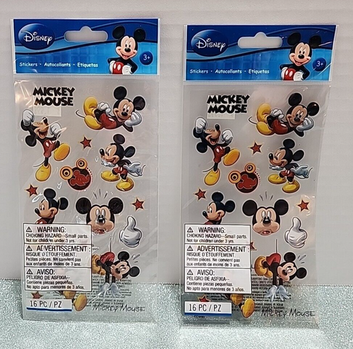 Lot of 2 Disney Mickey Mouse Scrapbooking Stickers EK Success Each 16 ...