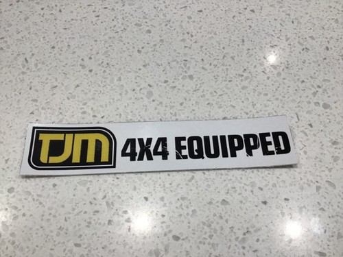 TJM EQUIPPED 4x4 4WD Parts sticker, springs, shocks, suspension ...