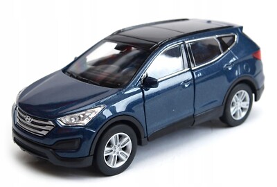 WELLY DieCast 1:34 HYUNDAI SANTAFE BLUE New Model Car Metal in Box ...