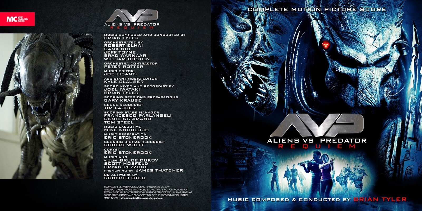 Alien Versus Predator Requiem Complete Score 2CD Brian Tyler | eBay