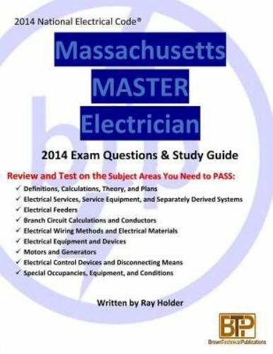 Massachusetts 2014 Master Electrician Study Guide by Holder, Ray, Brand ...