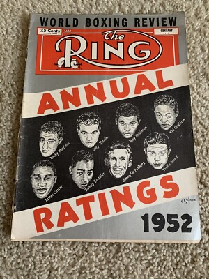 February 1953 The Ring Annual Ratings Boxing Magazine | eBay