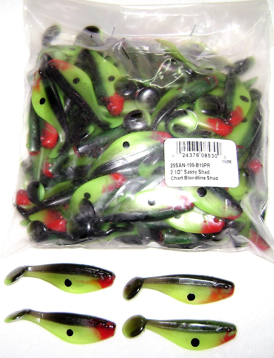 400 MISTER TWISTER NATURE SASSY SHAD LURES FIRETIGER MONO SHAD CHART ...