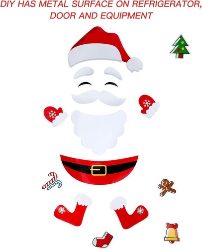 Santa Claus Fridge Magnet Refrigerator-Stickers, Christmas Decorations ...