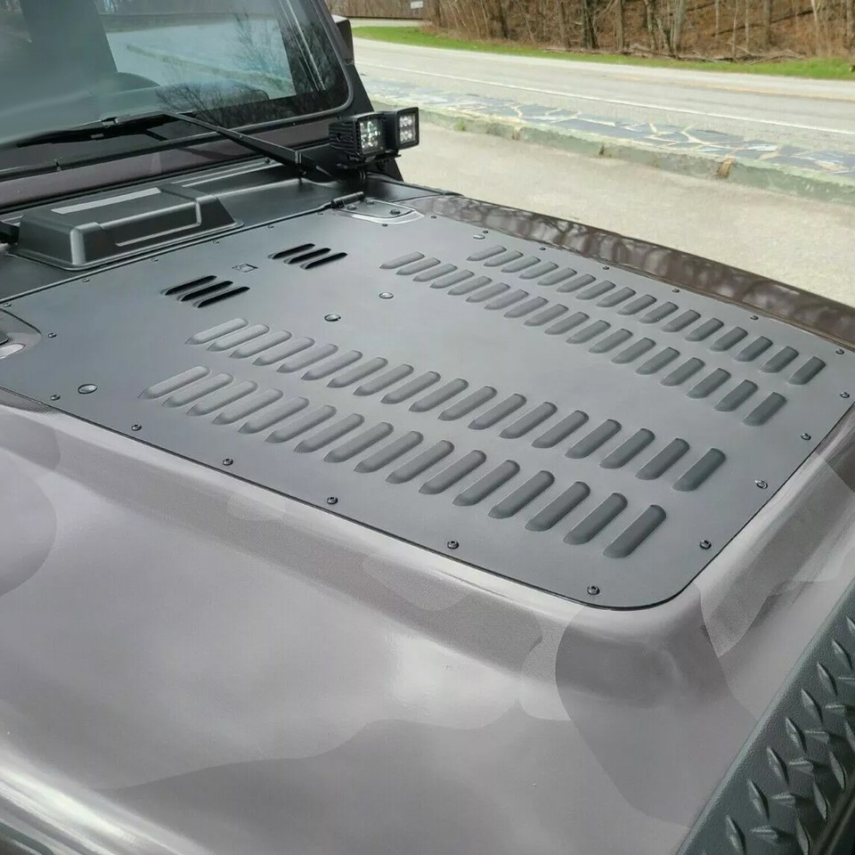 Vented Hood Louver Black For Jeep Wrangler TJ / LJ 2003 2004 2005 2006 ...