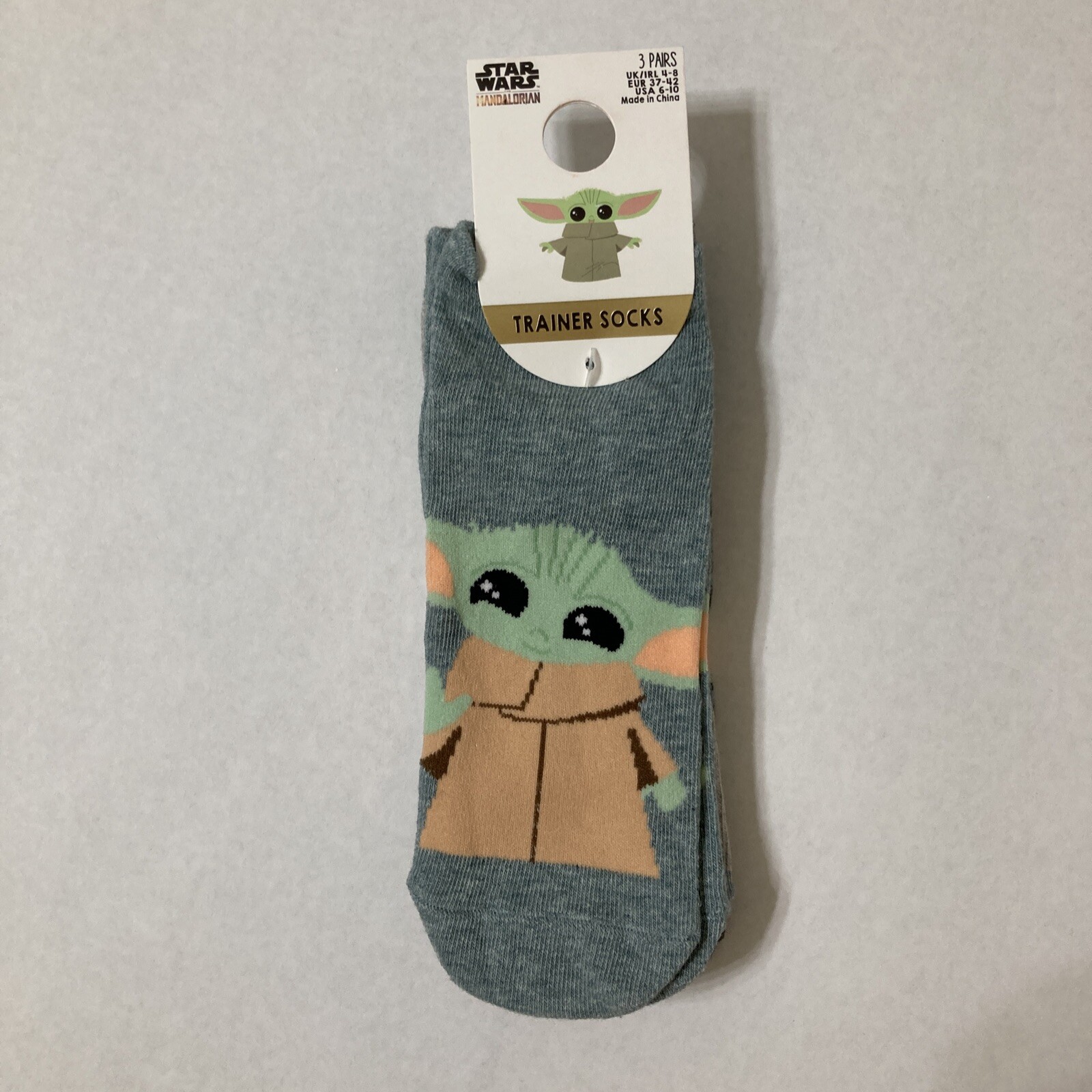 Primark Baby Yoda Womens Socks Set Grogu Mandalorian Star Wars US 6-10 ...