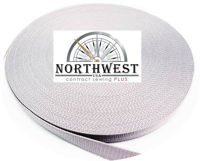 1 Inch Heavy Nylon Webbing/Strapping Silver Gray, 50 Yards ~ NW7228 | eBay