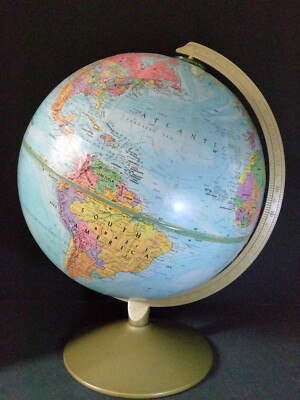 Globe Replogle World Nation Series Vintage Raised Map 1990 USSR 12 Inch ...