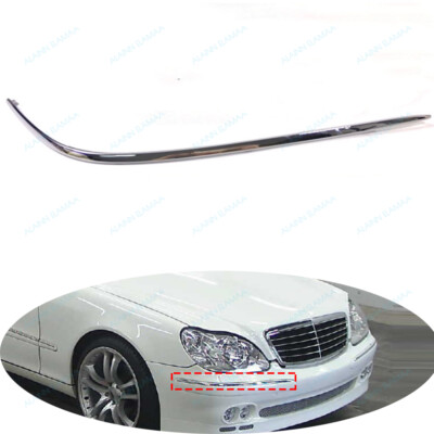 Right Front Bumper Chrome Molding Trim For Mercedes Benz S W220 2002 ...