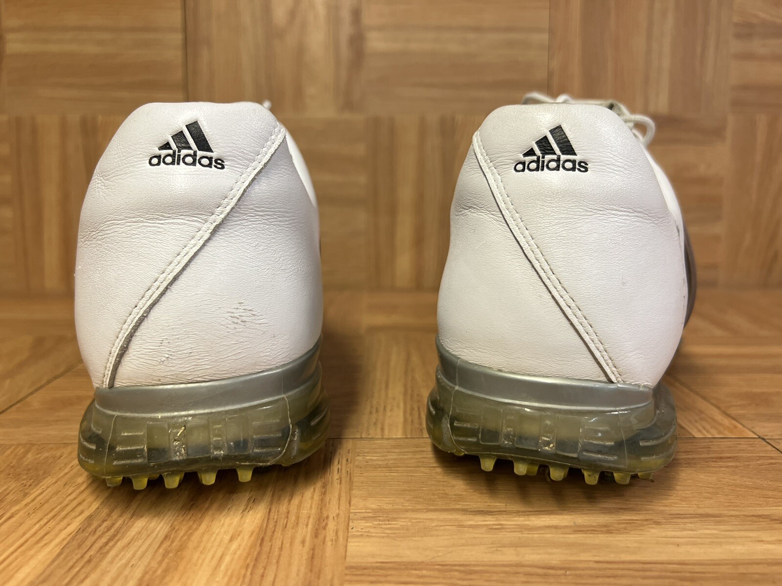 RARE🔥 Adidas Adipure Flex White Leather Golf Shoes 6… - Gem