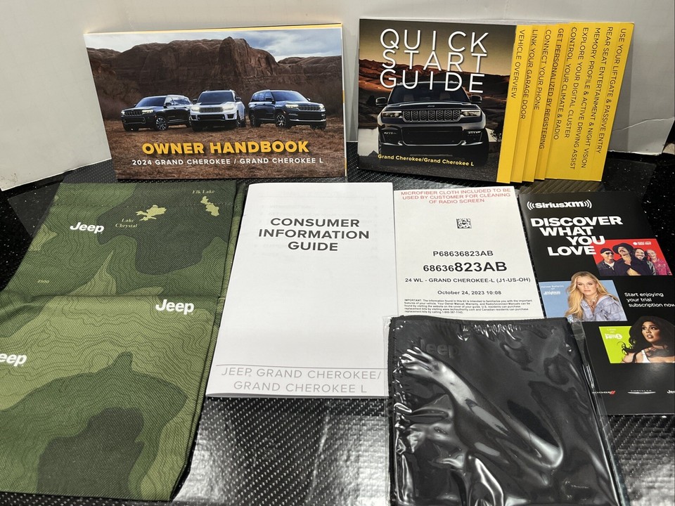 BRAND NEW 2024 Jeep Grand Cherokee Grand Cherokee L Owner Handbook Set ...