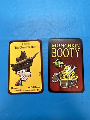 STEVE JACKSON GAMES - MUNCHKIN BOOTY PROMO CARD : Ten-Galleon Hat | eBay