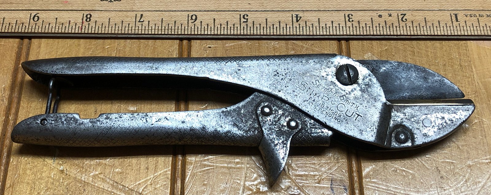 Vintage Early Seymour Smith SNAP-CUT PRUNING SHEARS Garden Snip Cutters ...