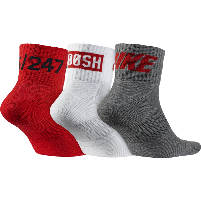 Nike Dry Cushioned Running Marathon Unisex No Show M 6-8 Black Socks ...