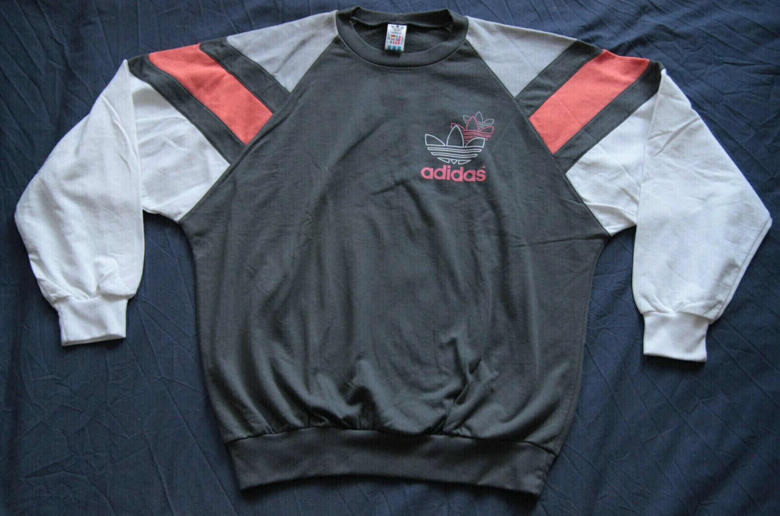 Adidas Sweatshirt Pullover Vintage Retro Oldschool Sweater Crewneck 80s ...