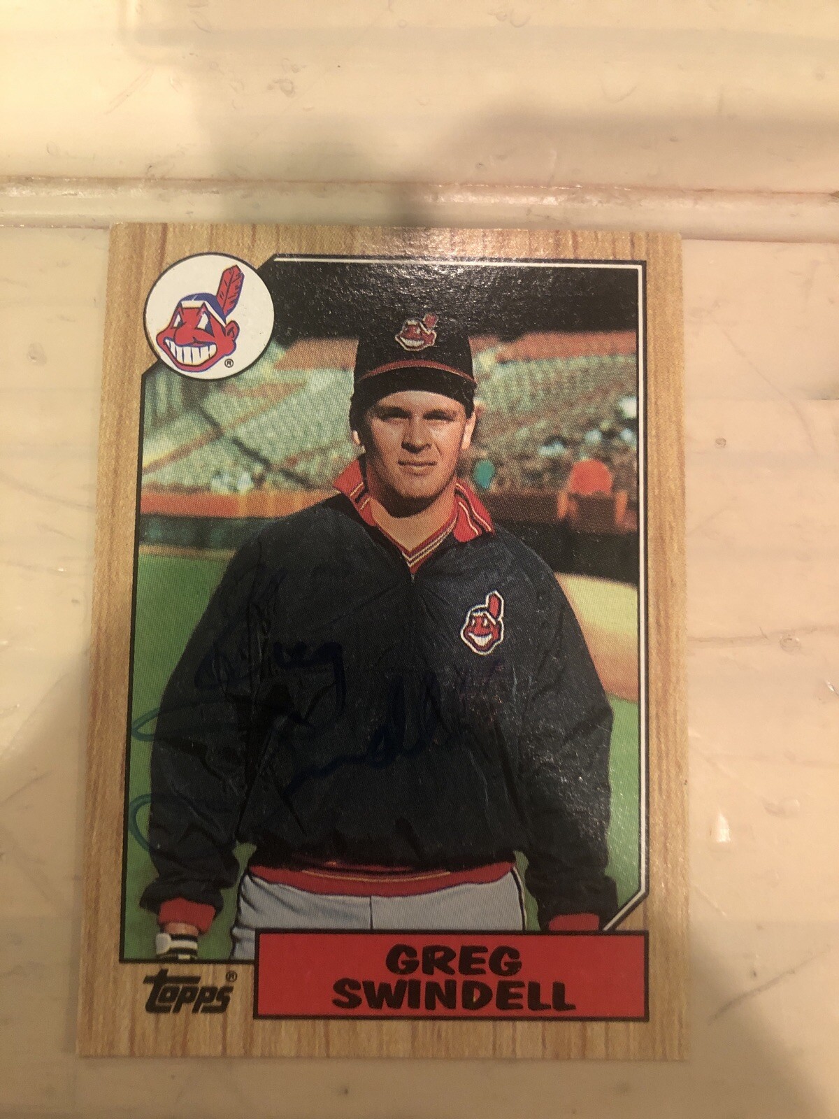 Greg Swindell Cleveland Indians Autographed 1987 Topps Baseball Card ...